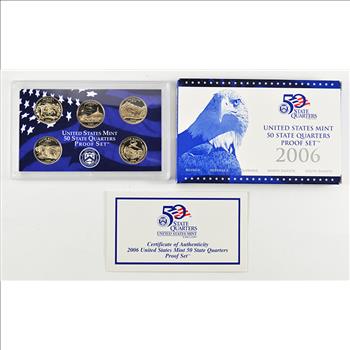 2006-S 5 Coin State Quarter Proof Set | Property Room