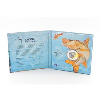 2016 Guy Harvey Snook Line Dance - 1 Troy Oz .999 Silver Colorized ...