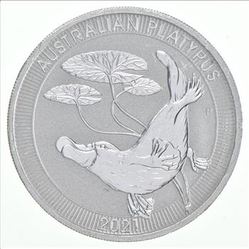 2021 1.5 Oz 9999 Silver Round Piedfort $2 Australian Silver Platypus ...