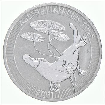 2021 1.5 Oz 9999 Silver Round Piedfort $2 Australian Silver Platypus ...