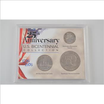 25th Anniversary U.S. Bicentennial Fancy Packaging Coin Set Collection ...