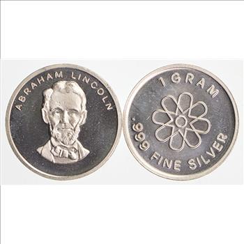 Abraham Lincoln Commemorative - 1 Gram .999 Fine Silver - Custom ...