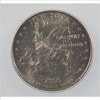 Autographed By Designer - 2001 New York State Quarter - Limited Edition ...
