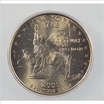 Autographed By Designer - 2001 New York State Quarter - Limited Edition ...