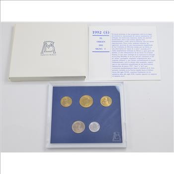 Banco De Mexico - 1992 Bank of Mexico Coin Uncirculated Coin Set - 5 ...