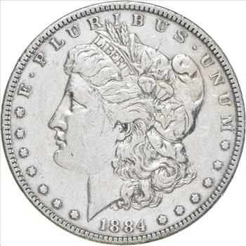 Better 1884 Morgan Silver Dollar - 90% US Coin - Nice Coin | Property Room