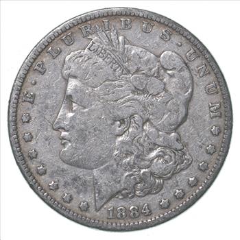 Better 1884 Morgan Silver Dollar - 90% US Coin - Nice Coin | Property Room