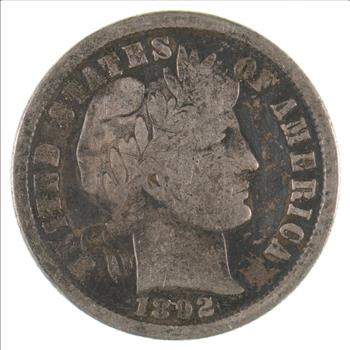 Better 1892 US Barber Liberty Silver Dime Coin Collection Lot Set Break | Property Room