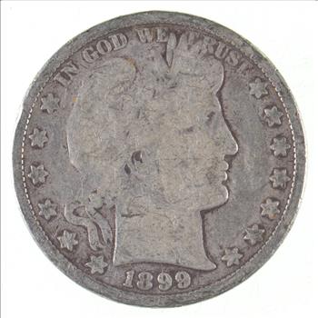 Better 1899 US Barber 90% Silver Half Dollar Coin Collection Set Break ...