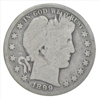 Better 1899 US Barber 90% Silver Half Dollar Coin Collection Set Break ...