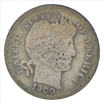 Better 1900-S US Barber Liberty Silver Dime Coin Collection Lot Set Break | Property Room