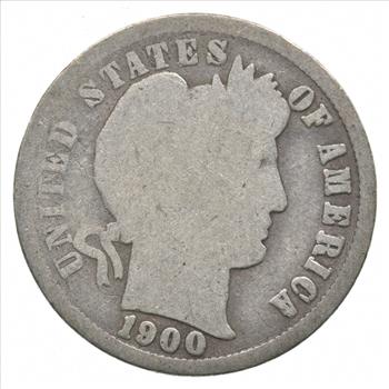 Better 1900-S US Barber Liberty Silver Dime Coin Collection Lot Set Break | Property Room