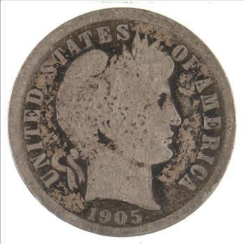 Better 1905 US Barber Liberty Silver Dime Coin Collection Lot Set Break ...