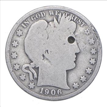 Better 1906 - US Barber 90% Silver Half Dollar Coin Collection Set Break | Property Room