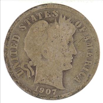 Better 1907 US Barber Liberty Silver Dime Coin Collection Lot Set Break ...