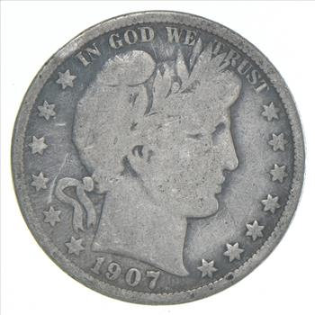 Better 1907-O US Barber 90% Silver Half Dollar Coin Collection Set Break | Property Room