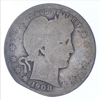 Better 1908 - US Barber 90% Silver Quarter Coin Collection Set Break ...