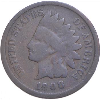 Better 1908 - US Indian Head Cent Penny - Coin Collection Lot Set Break ...