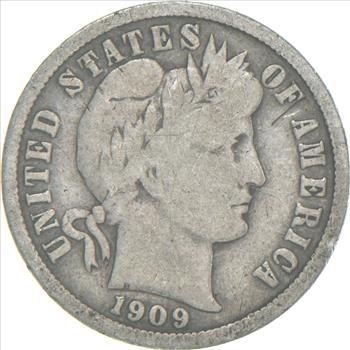 Better 1909 US Barber Liberty Silver Dime Coin Collection Lot Set Break ...
