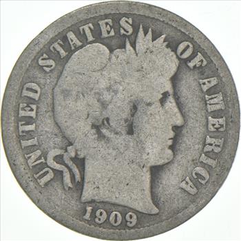 Better 1909 US Barber Liberty Silver Dime Coin Collection Lot Set Break ...