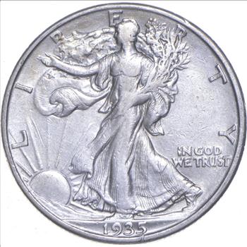 Better 1935-D - US Walking Liberty 90% Silver Half Dollar Coin Set Break | Property Room