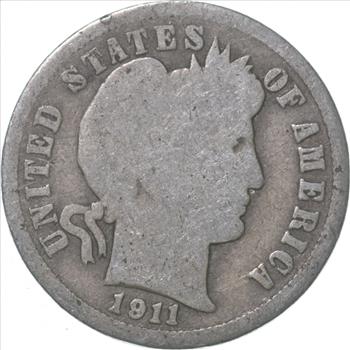 Better Date 1911 US Barber Liberty Silver Dime Coin Collection Lot Set Break | Property Room