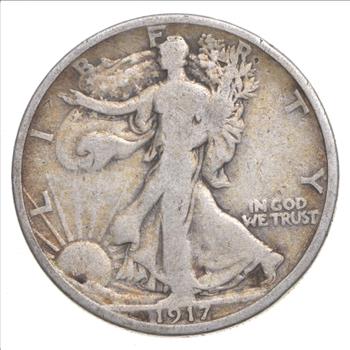 Better Date 1917-D Walking Liberty 90% Silver US Half Dollar | Property Room