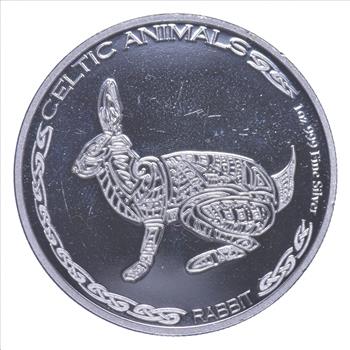 Better Date - 2021 Chad 500 Francs CFA - 1 Oz. Silver Rabbit - Celtic ...