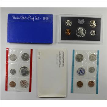 Bulk Deal: 1969 US Proof & Mint Sets - Coin Collection Bundle - 2 Sets ...