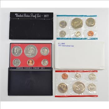 Bulk Deal: 1977 US Proof & Mint Sets - Coin Collection Bundle - 2 Sets ...