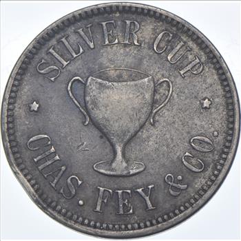 Chas. Fey & Co. Silver Cup Quarter Token | Property Room