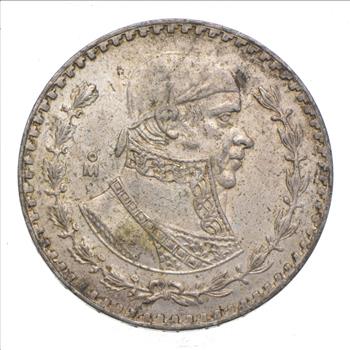 Choice Uncirculated - 1960 Mexico Mexican Un Peso Silver Coin - LARGE ...