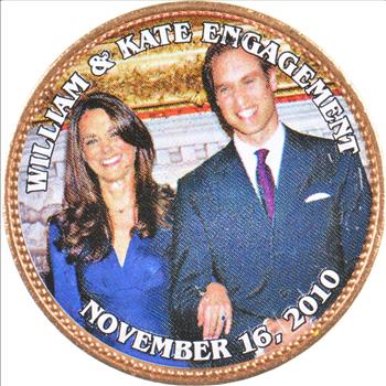 Custom - COLORIZED - 1967 United Kingdom 1 Penny - William & Kate ...