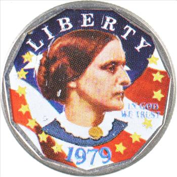 Custom - COLORIZED - 1979-D Susan B. Anthony Dollar - High Collectible ...