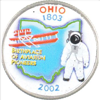 Custom - COLORIZED - 2002-D Ohio State Quarter - High Collectible ...