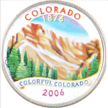Custom - COLORIZED - 2006-D Colorado State Quarter - High Collectible ...