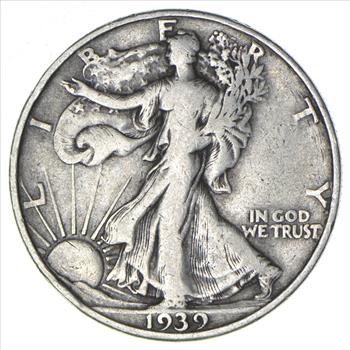 Difficult - 50c 1939-D Walking Liberty Half Dollar - Tough Mint Mark ...
