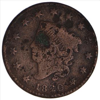 EARLY - 1820 - Liberty Head United States LARGE CENT - TOUGH Coin ...