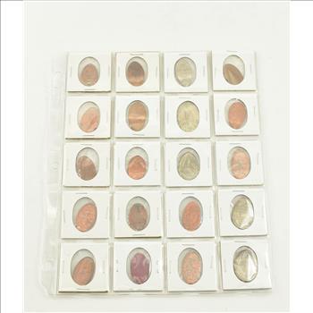 ENTIRE Page Collection of Elongated Coins! Very Cool | Property Room