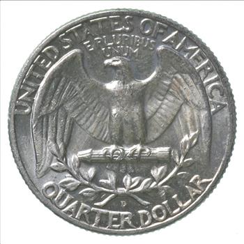 ERROR/Variety - Type B Reverse BU 1964 Washington Quarter - Silver ...