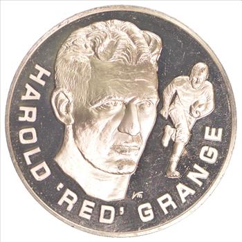 Famous Football Legends - Harold "Red" Grange .925 Sterling Silver ...