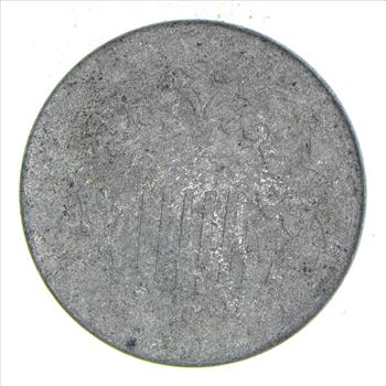 First Nickel Design 1860's-80's Era - US Shield Nickel US Type Coin ...