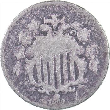 First US Nickel - 1868 Shield Nickel - US Type Coin - Over 100 Years ...