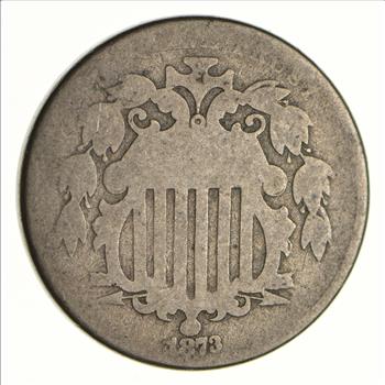 First US Nickel - 1873 - Shield Nickel - US Type Coin - Over 100 Years ...