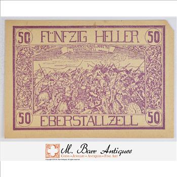 German - Notgeld Note - Historic - 1920's/30's Era - Great Art ...