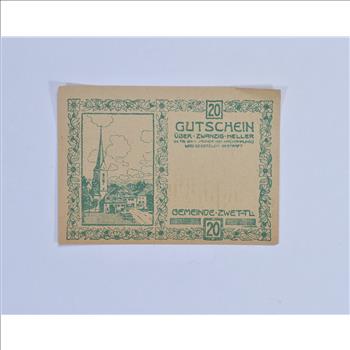 German - Notgeld Note - Historic - 1920's/30's Era - Great Art WWI ...