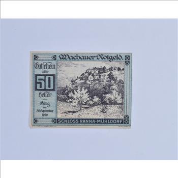 German - Notgeld Note - Historic - 1920's/30's Era - Great Art WWI ...