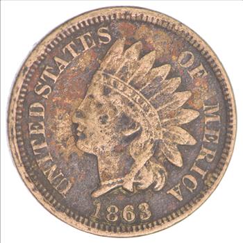 Historic 1863 Indian Head Copper Nickel Cent | Property Room