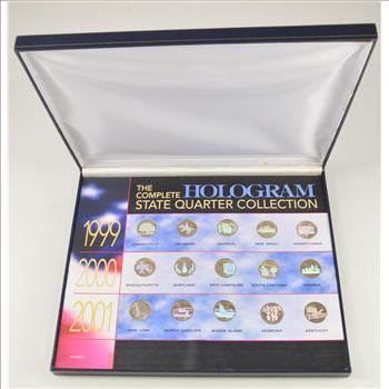 Historic Coin Collection - (15) The Complete Hologram State Quarter ...