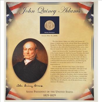 Historic Coin Collection - John Quincy Adams Presidential Dollar Nicely ...
